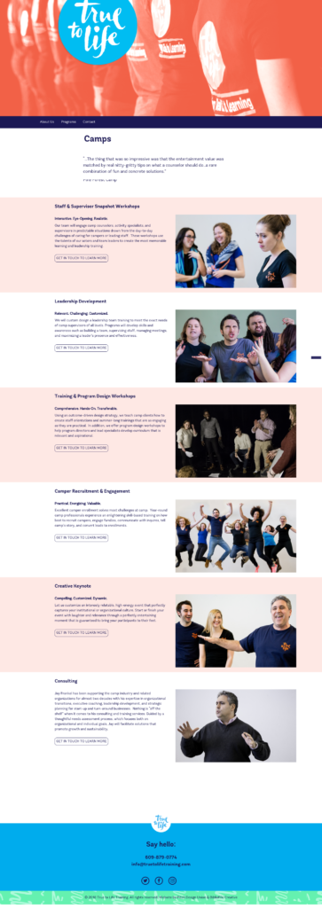 True to Life Training – Bibliofille Creative